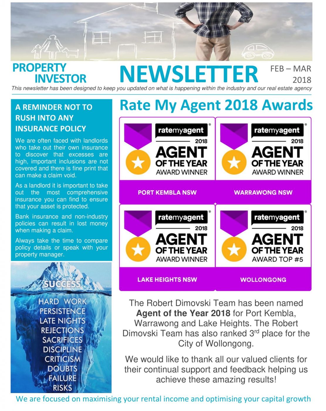 Rate My Agent 2018 Awards: Agent of The Year - Dimosons Real Estate